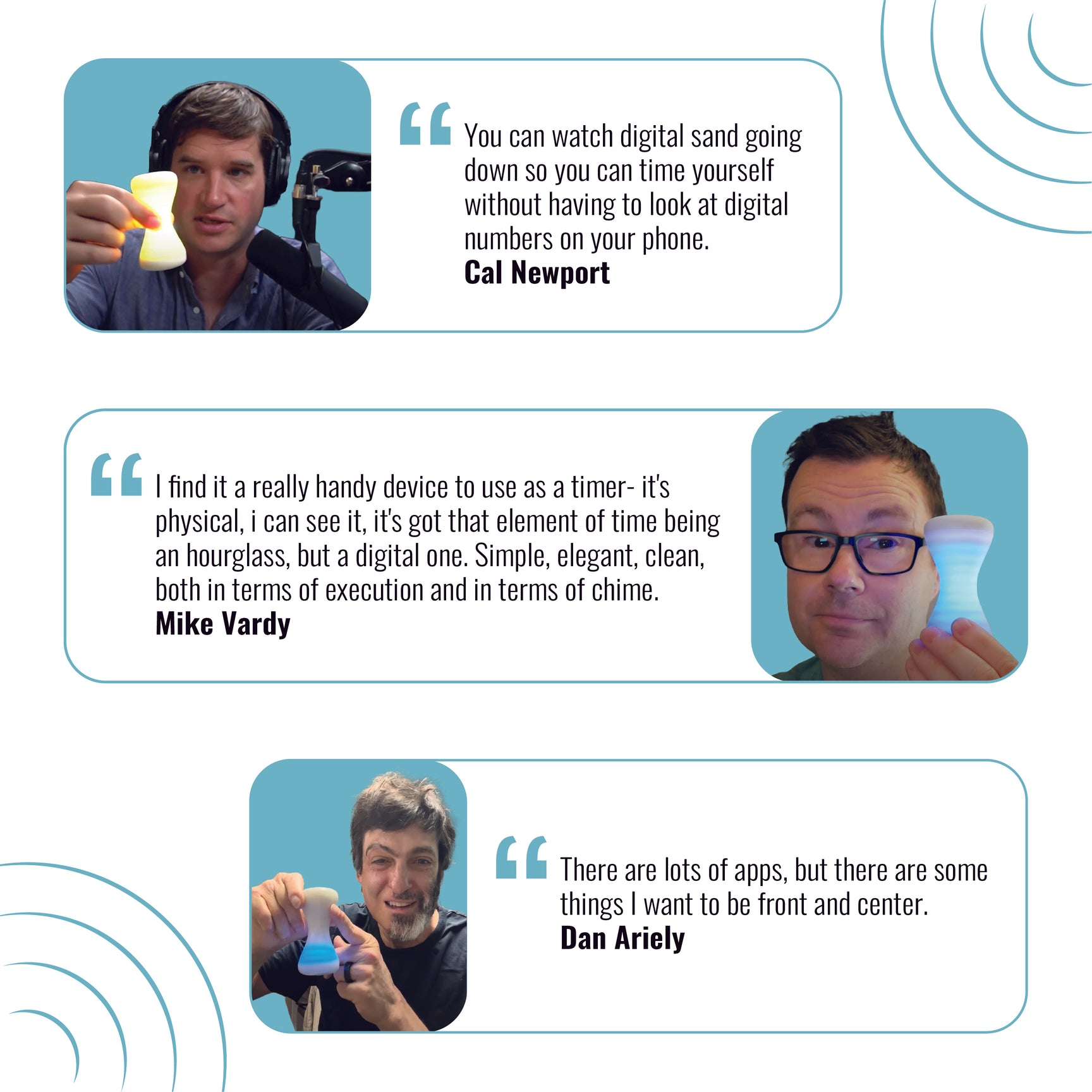 Focus Timer® Adjustable Hourglass | Minimalist Pomodoro Timer – Focus ...